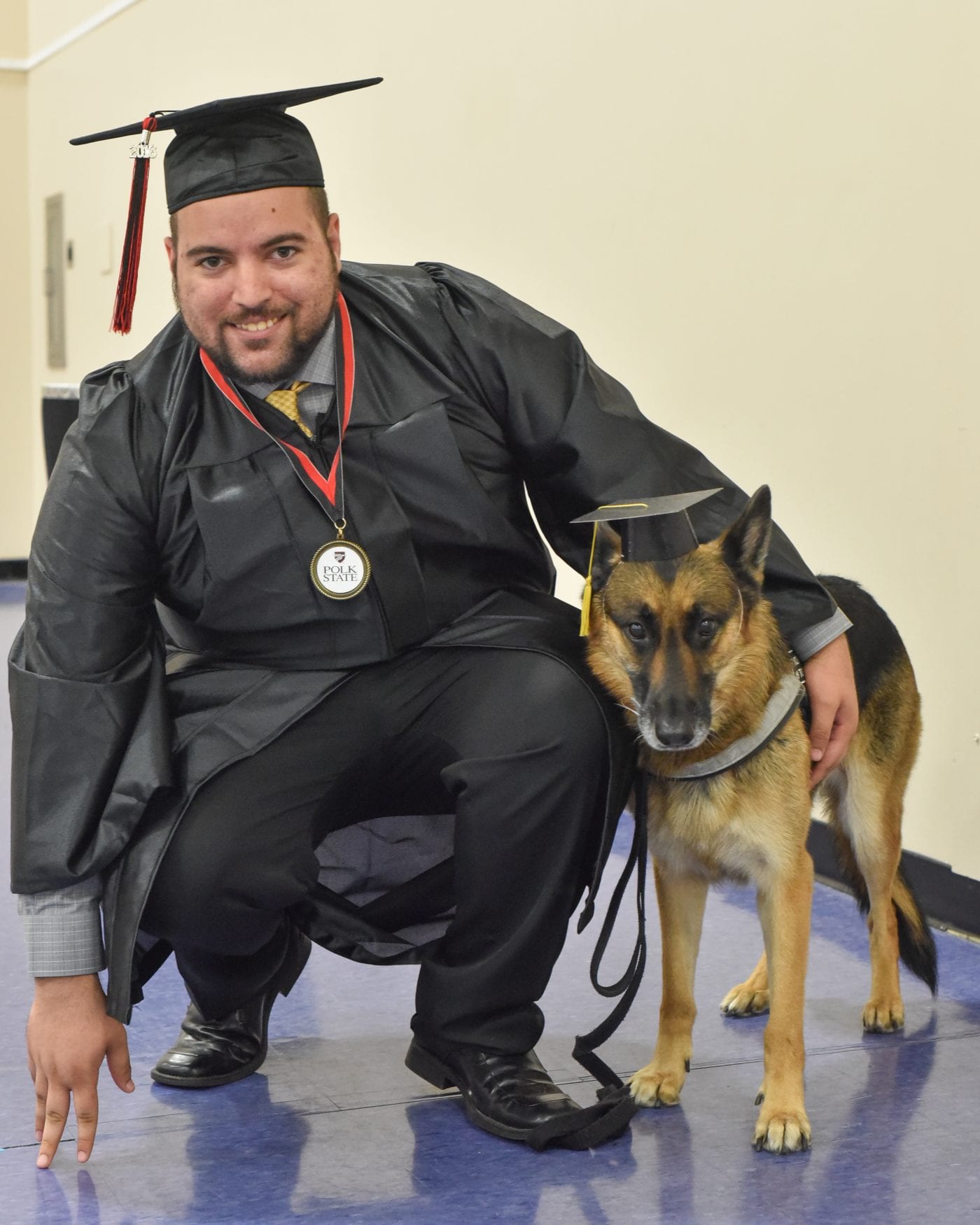 Polk State honors service dog that helped alum through college journey ...