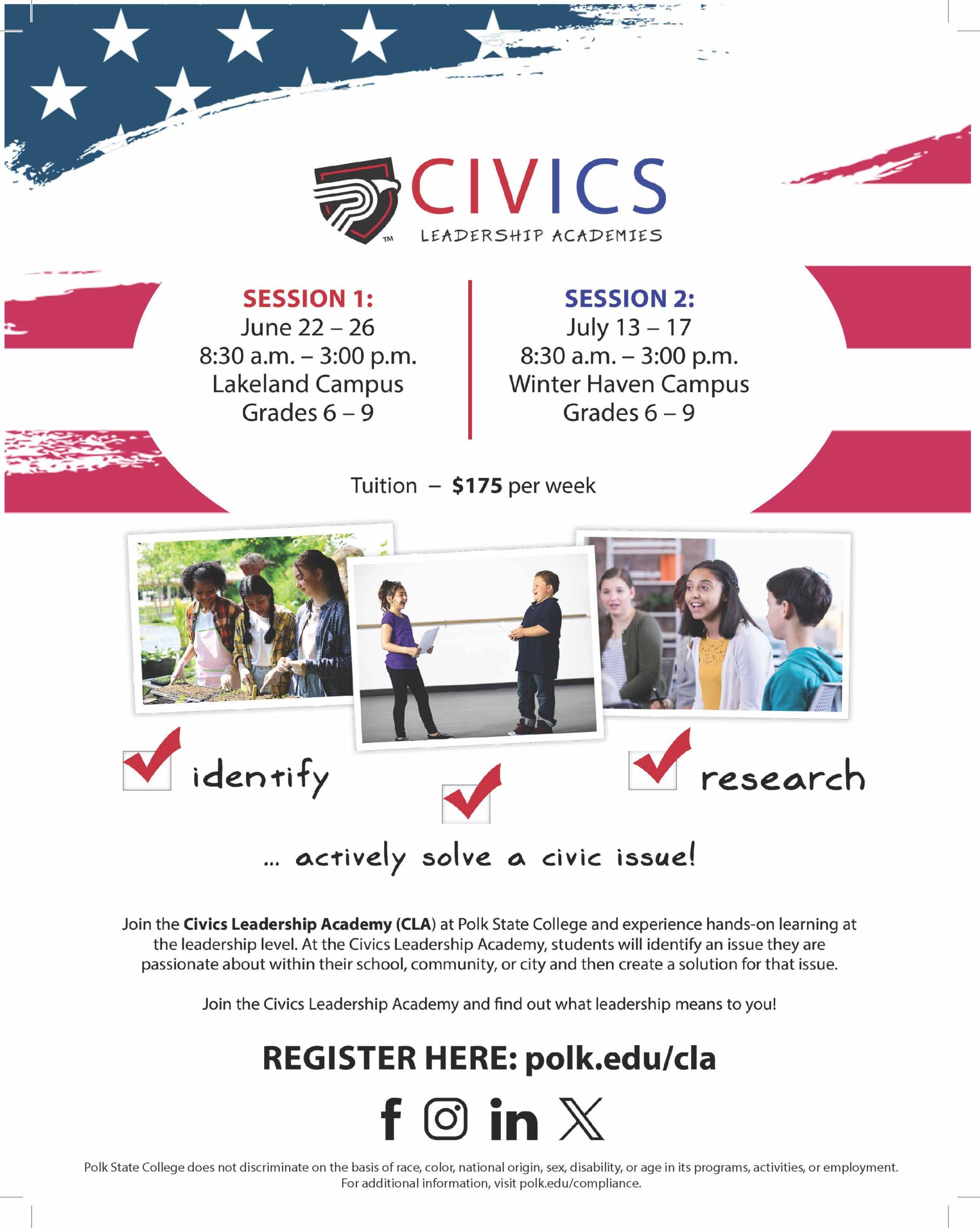 Civics Leadership Academy | Polk State College