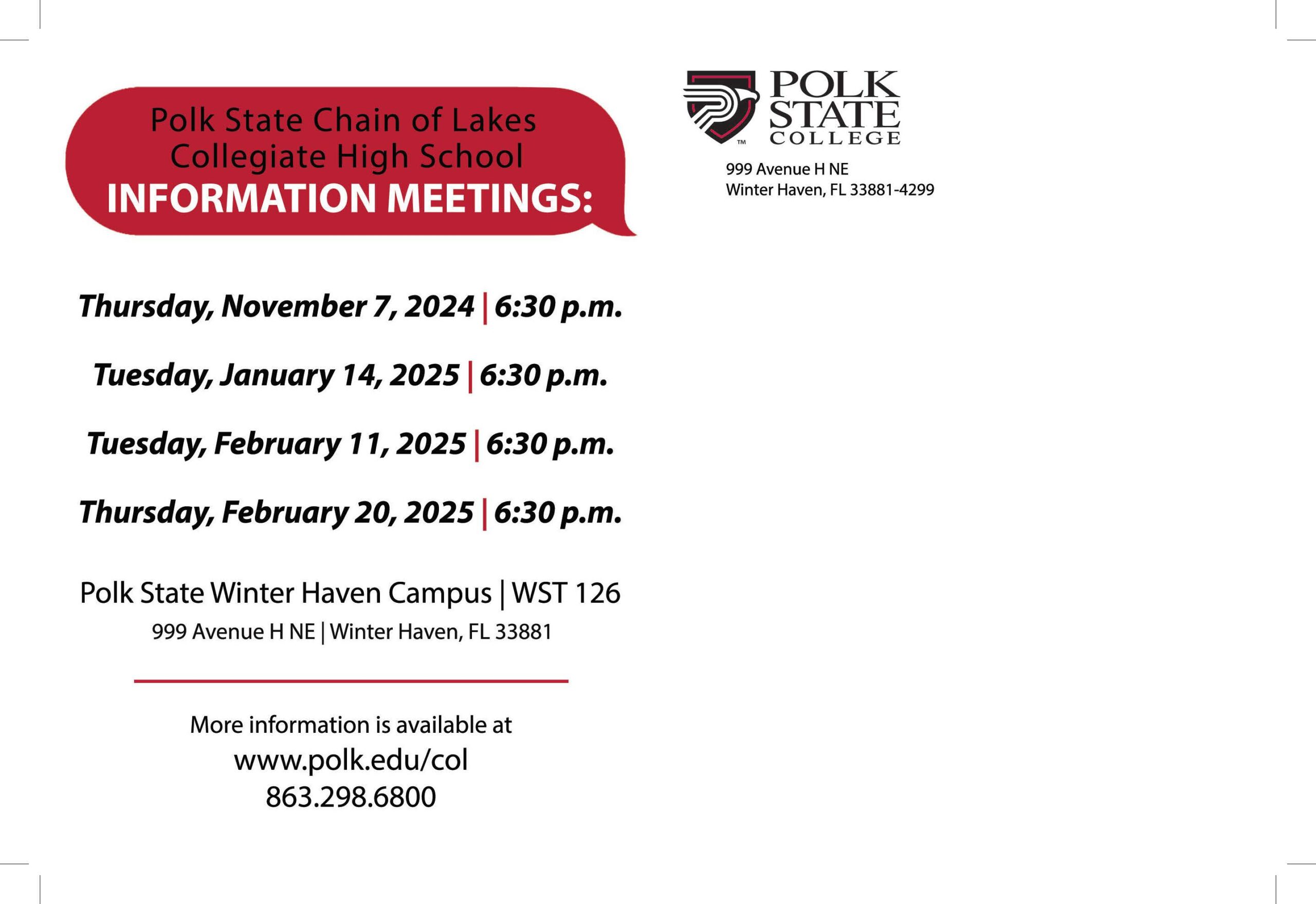 Chain of Lakes Collegiate High School | Charter School | Polk State College