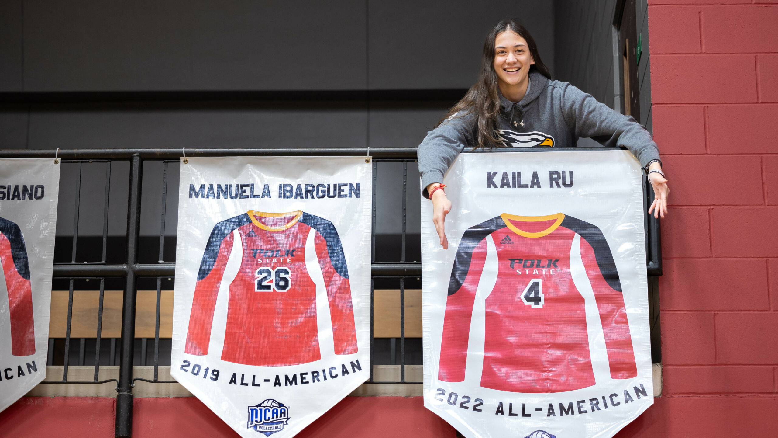 Ru caps legendary Polk State Volleyball career with jersey dedication ...