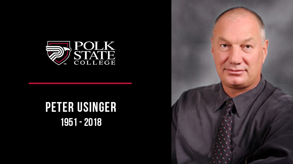 Peter Usinger wanted the best for Polk State College and colleagues ...